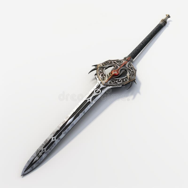 Blade of the Black Knight: Realistic 3d Model with Traditional Chinese ...