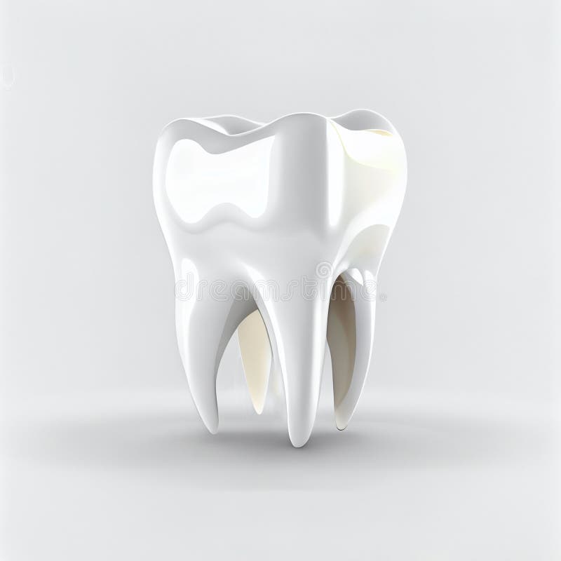 3d Model of a Tooth on a White Background. Dentistry Concept Stock ...