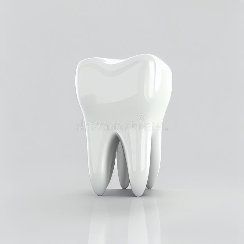 3d Model of a Tooth on a White Background. Dentistry Concept Stock ...
