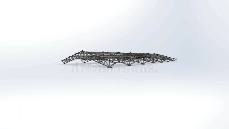 3d Model of a Truss in Solidworks Stock Footage - Video of steel, civil ...