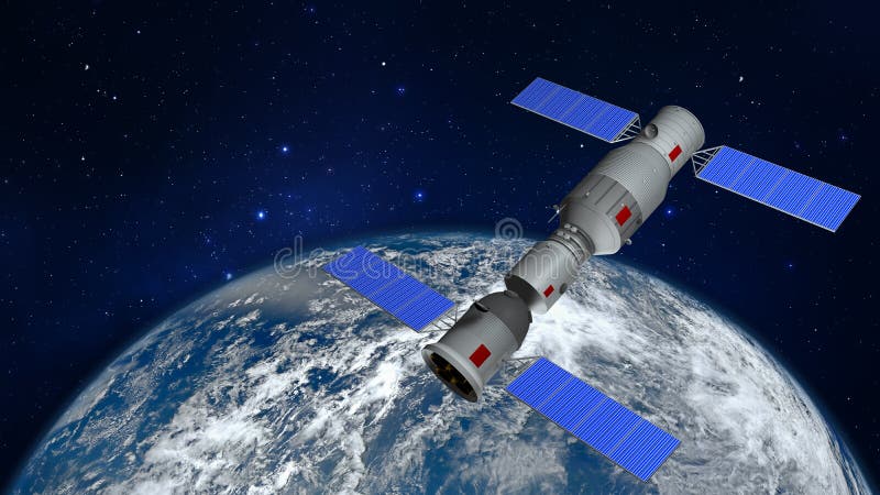 3D Model Van TIANGONG 3 - Chinees Ruimtestation Met TIANHE-kernmodule ...