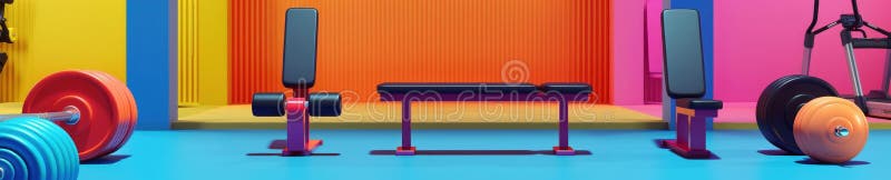 153 3D Model of a Vibrant Smart Gym Icon with Smooth Textures Stock ...