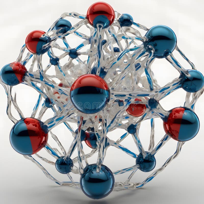 3d model of water molecule stock illustration. Illustration of element ...