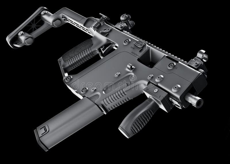 3d Model of Weapon Isolated on the Background Stock Illustration ...