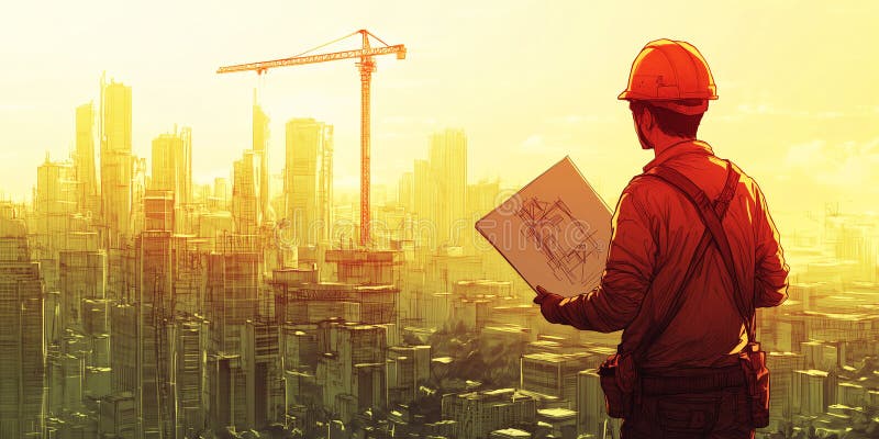 3D Modeled House Emerging from a Flat Blueprint Sheet Representing ...