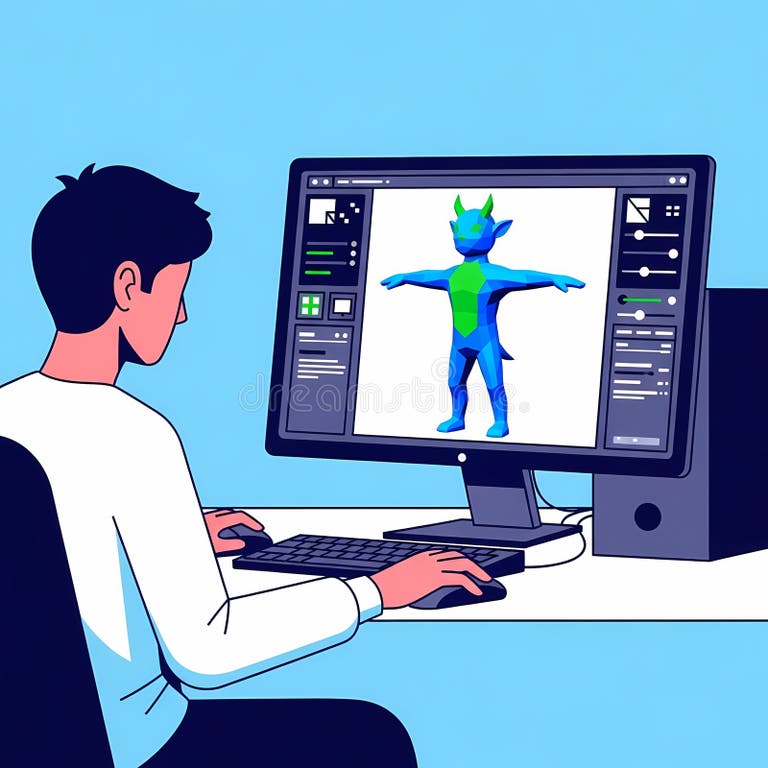 Mesh Male Character Stock Illustrations – 919 Mesh Male Character Stock ...