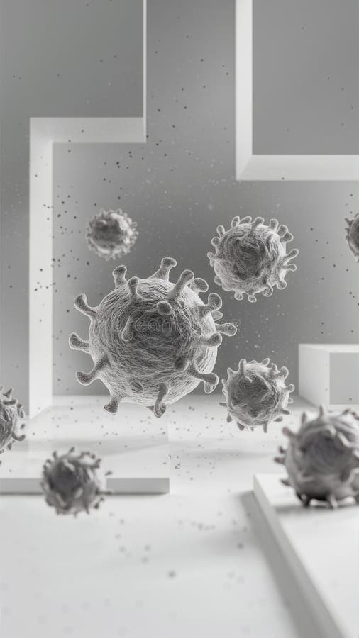 3D Modeling of Germs and Bacteria in the Environment, Simulation from ...