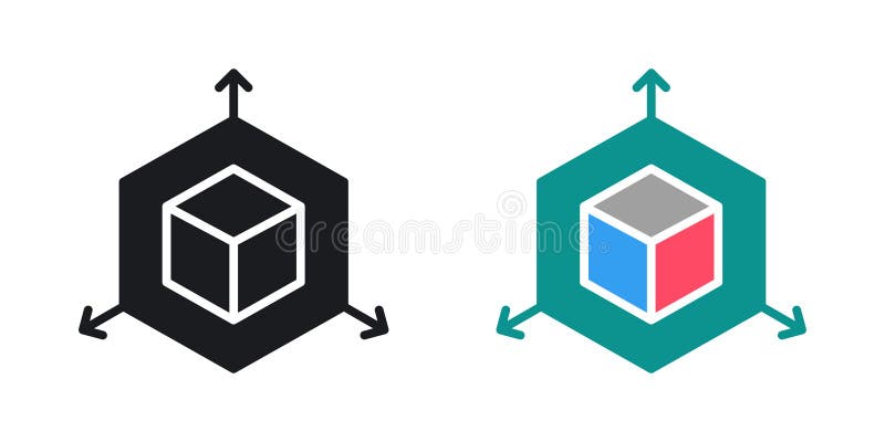 3D modeling icon vector stock vector. Illustration of drafting - 348157286