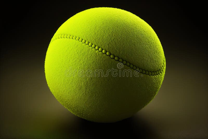 A 3d Modeling of a Perfect Tennis Ball Ai Generated Stock Illustration ...