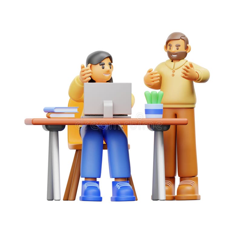 3D Models of Cartoon-style Characters in a Discussion by the Computer ...