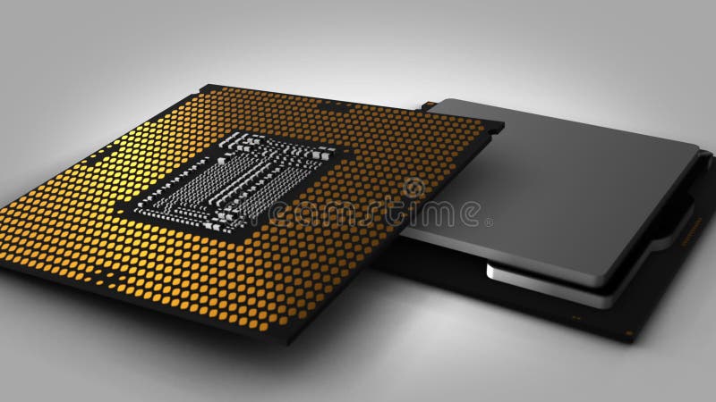 CPU zoom out stock video. Video of electrical, bond - 185579177