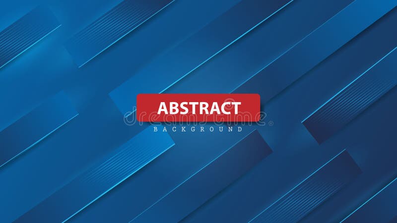 3D Modern Abstract Line Box Blue Background. Web Banner, Poster ...