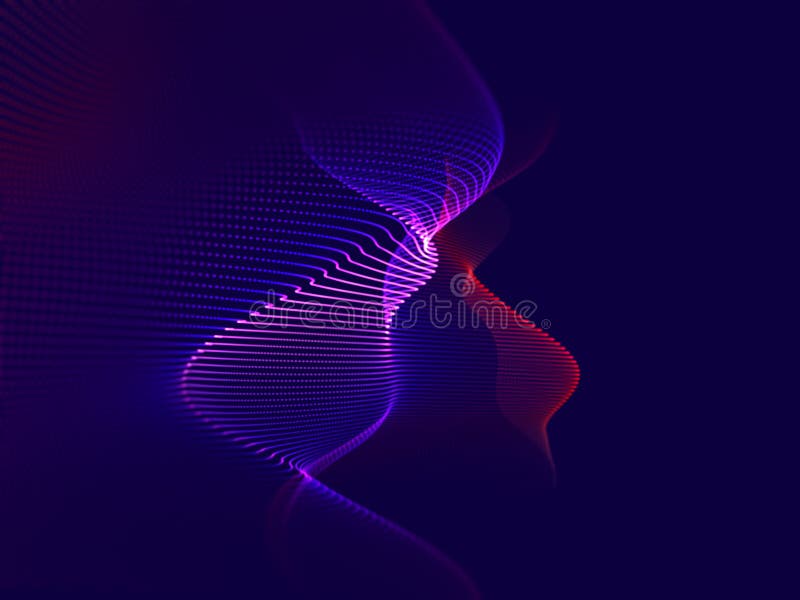 3D Modern Abstract Network Communications Background Stock Illustration ...