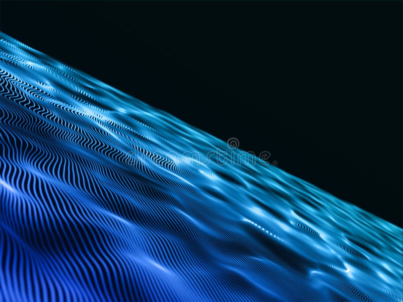 3D Modern Background with Abstract Flow Design Stock Illustration ...