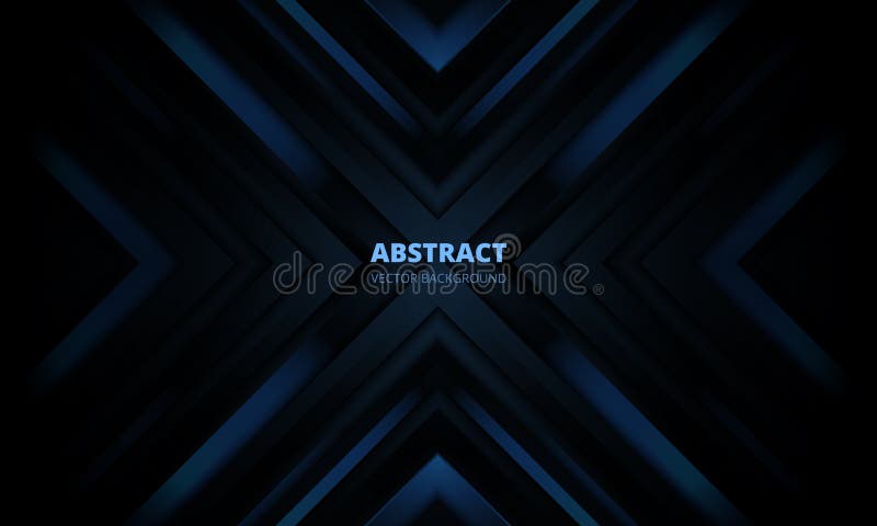3D Modern Dark Blue Futuristic Abstract Background with Arrows and ...