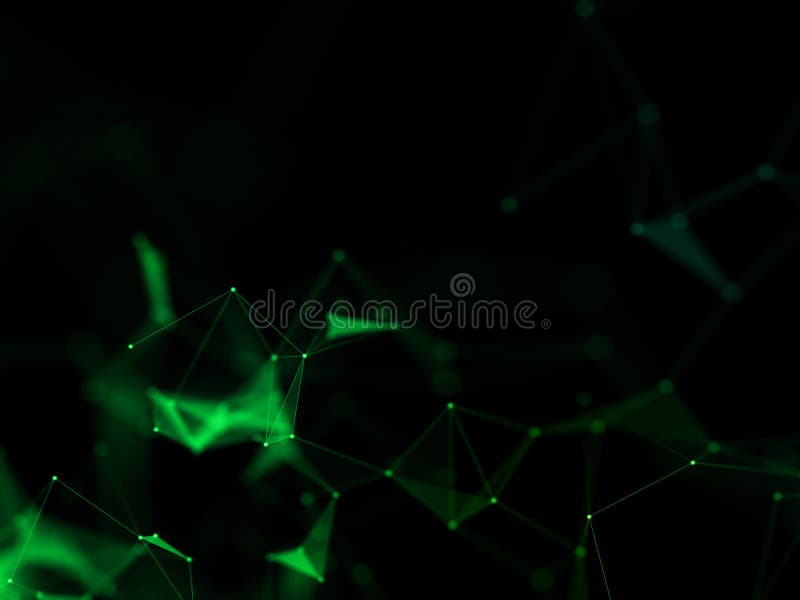 3D Modern Network Communications Background Stock Illustration ...