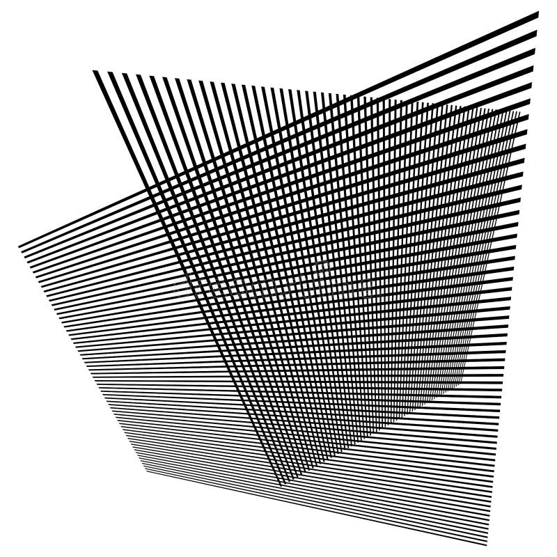 Op Art Vertical Moire Two stock illustration. Illustration of symmetric ...
