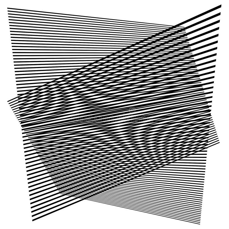 3D Moire Grid Mesh. Tilted, Skew Intersecting Lines Pattern Vector ...