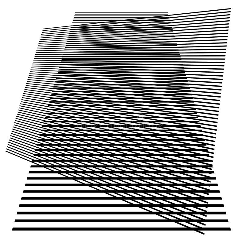 Moire Vector Abstract Background, Linear Contrast Virtual Digital ...