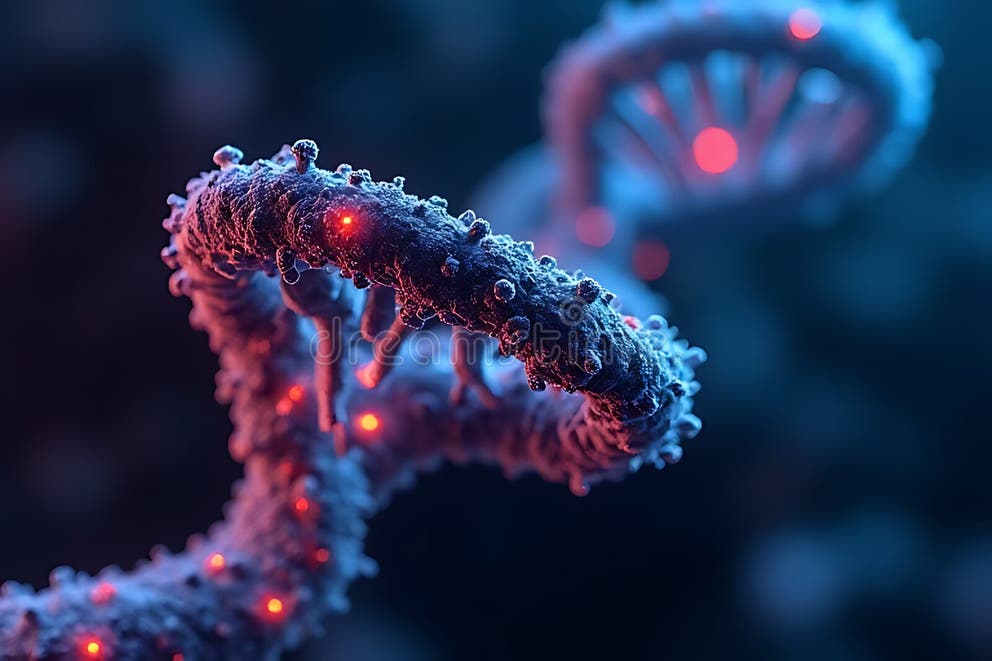 3d Molecular Models Exploring Genetic Structures in a Scientific ...