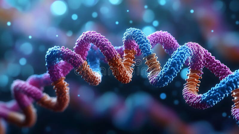 3d Molecular Structure of Dna Backbone Alternating Sugar and Phosphate ...