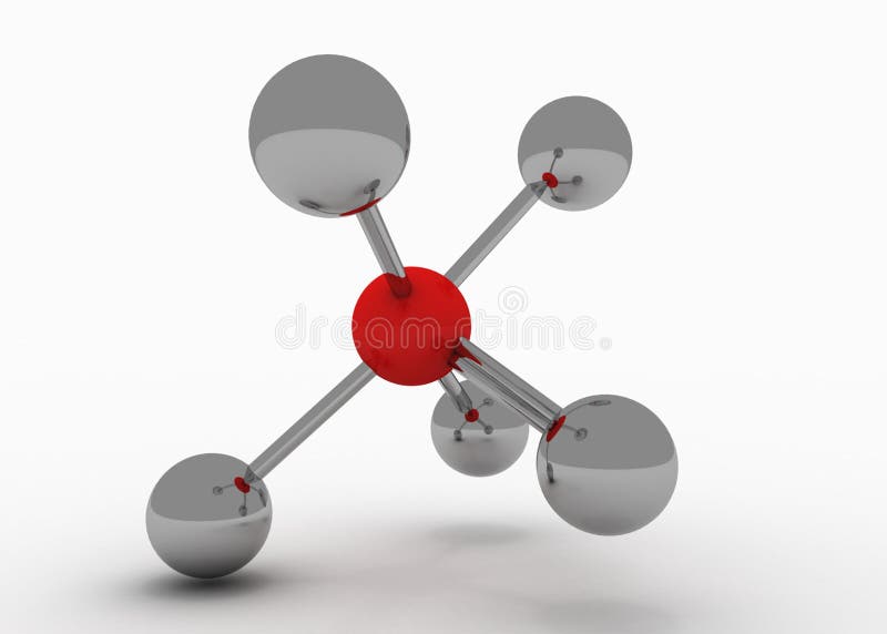 3d Molecule Concept. Scince Concept. 3d Illustration Stock Illustration ...