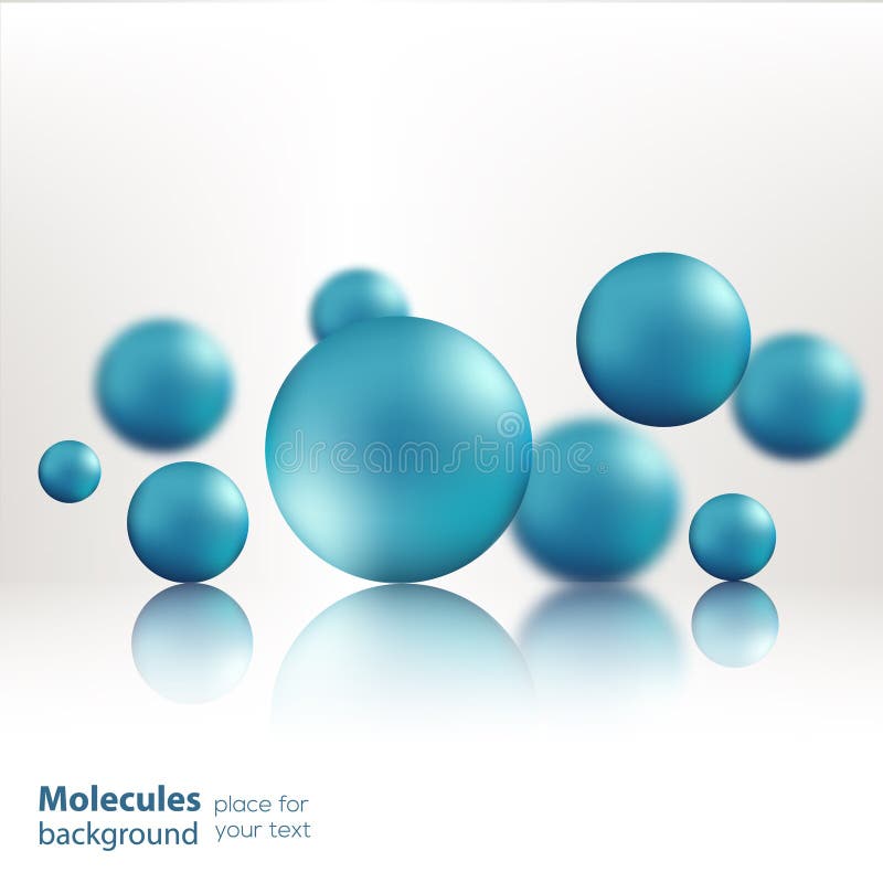 3d Molecule Model Creative Design Stock Vector - Illustration of ...