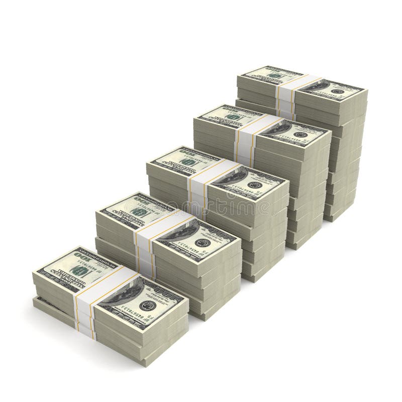 3d money graph stock illustration. Illustration of cash - 33222424