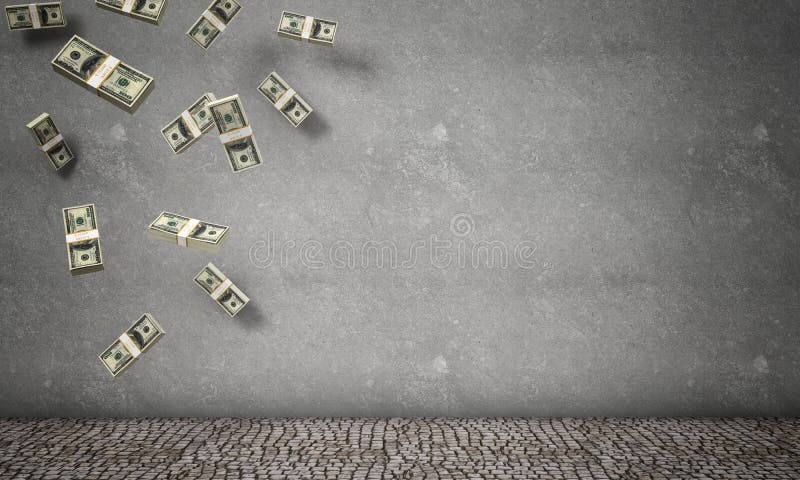 3d money rain stock image. Image of luck, business, money - 66476115
