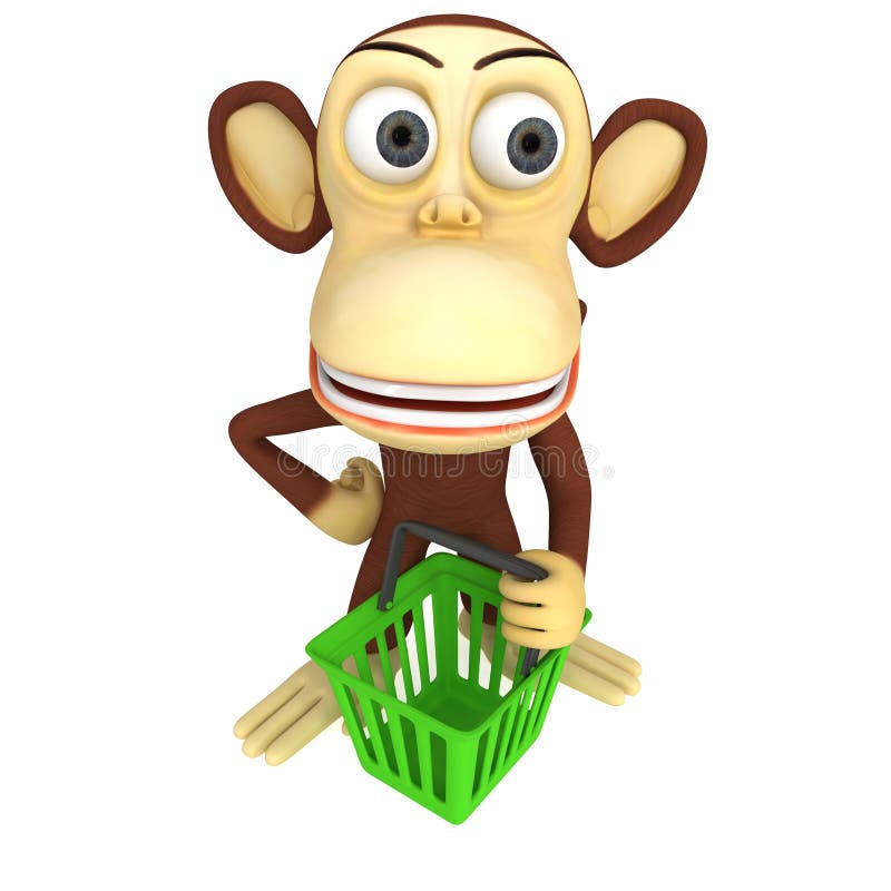 Monkey Shopping Cartoon Stock Illustrations – 133 Monkey Shopping ...