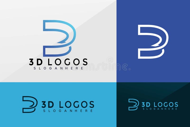 3D Monogram Logo Vector, Brand Identity Logo Design, Modern Logo, Logo ...