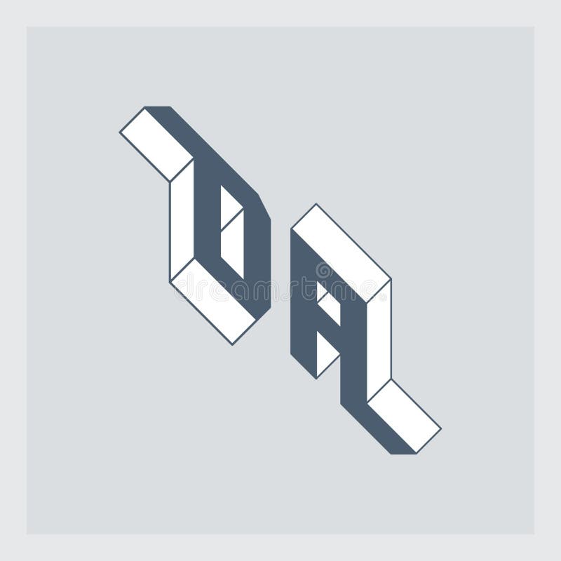 D Isometric Art Letters Stock Illustrations – 74 D Isometric Art ...