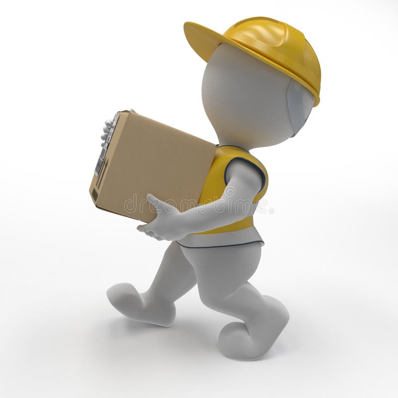 3d Morph Man Carrying Box Stock Illustrations – 16 3d Morph Man ...
