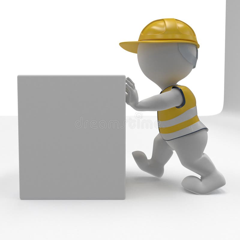 Man Pushing Object Stock Illustrations – 241 Man Pushing Object Stock ...