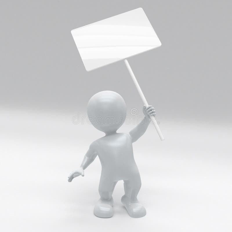 3d Man Protesting Stock Illustrations – 296 3d Man Protesting Stock ...