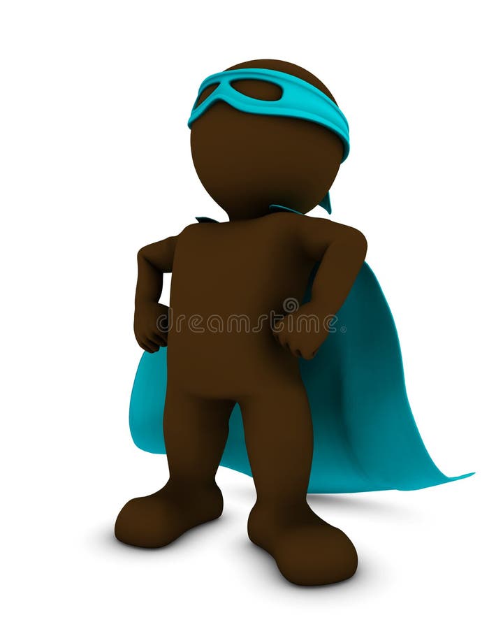 3D Morph Man super hero stock illustration. Illustration of super ...