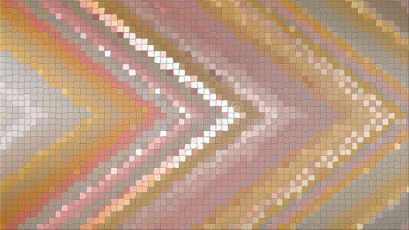 3d Mosaic Rendering Based On An Abstract Angular Composition Consisting