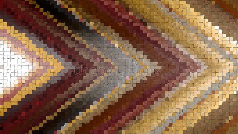3d Mosaic Rendering Based On An Abstract Angular Composition Consisting