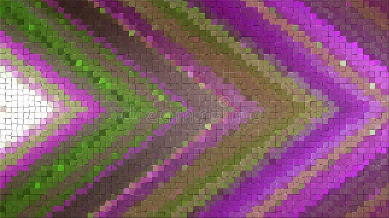 3d Mosaic Rendering Based On An Abstract Angular Composition Consisting Of Panels And Lines