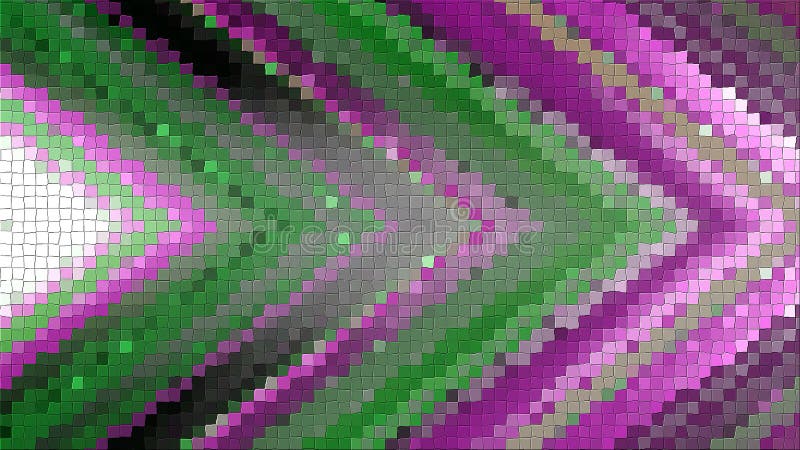 3d Mosaic Rendering Based On An Abstract Angular Composition Consisting