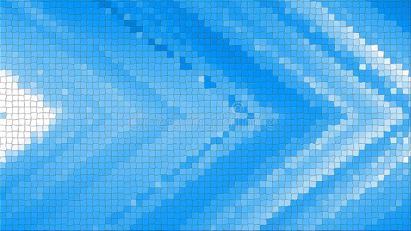 3d Mosaic Rendering Based On An Abstract Angular Composition Consisting