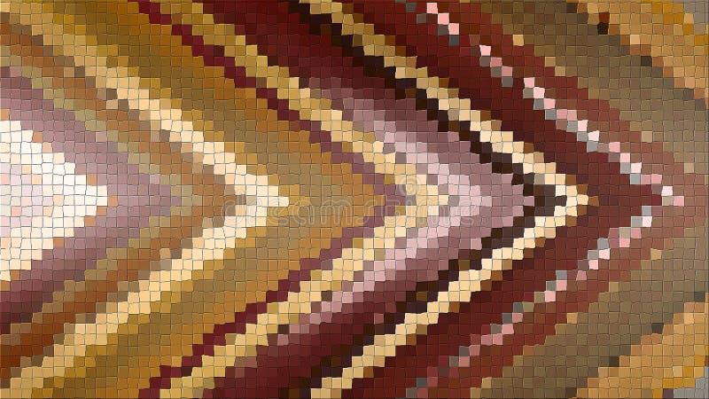 3d Mosaic Rendering Based On An Abstract Angular Composition Consisting
