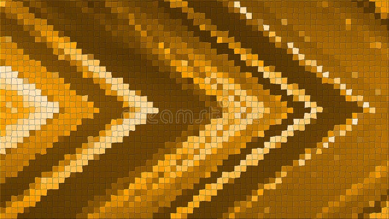 3d Mosaic Rendering Based On An Abstract Angular Composition Consisting