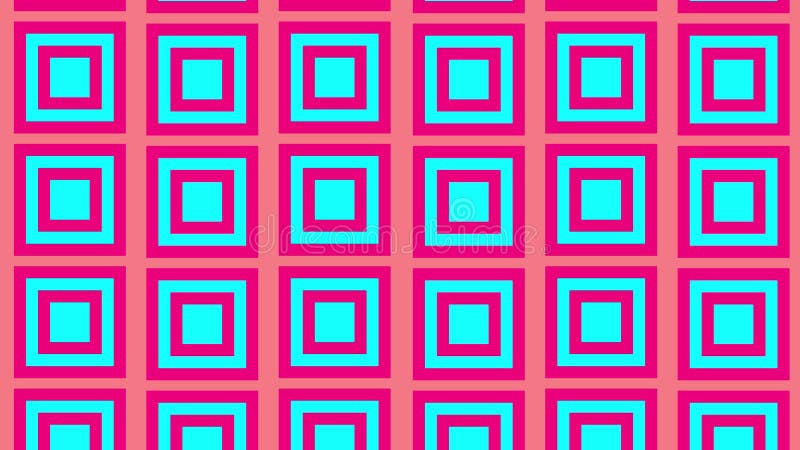 A 2D Motion Graphic of Colorful Square Shape in Front of Color Backdrop ...