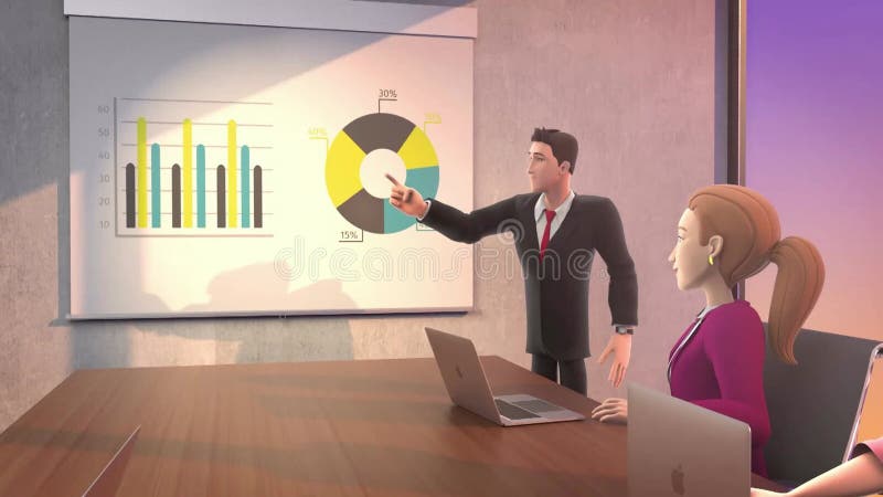 3d Motion Graphics Business Meeting Stock Video - Video of meeting ...