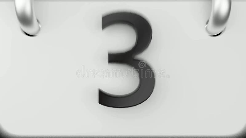 3D Motion Graphics Calendar Stock Footage - Video of graphics ...