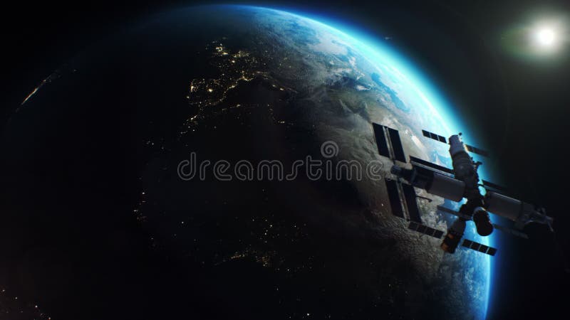 3D Motion Graphics of Earth Globe Rotating in Outer Space Stock Video - Video of exploration ...
