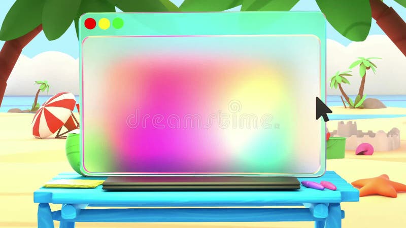 3d motion graphics laptop stock footage. Video of digital - 351478558