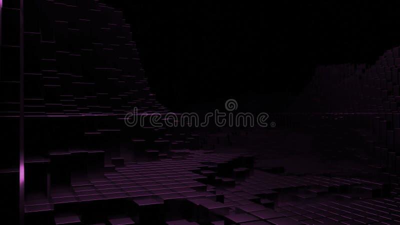 3d Mountains of Pixels. Design. Movement in 3d Relief with Mountains of ...