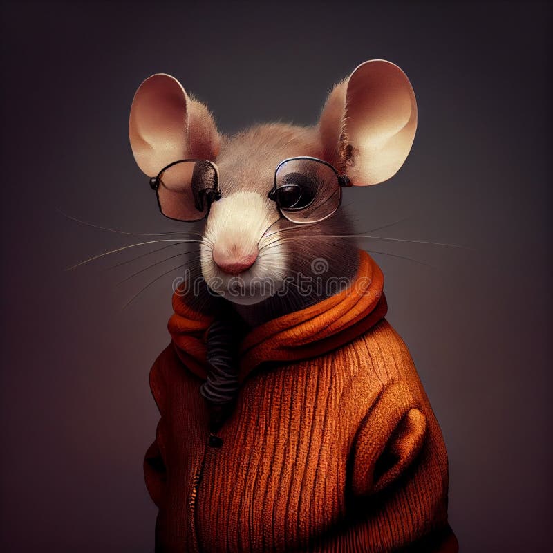 3D Mouse Avatar for Web Account or Games Online Stock Illustration ...